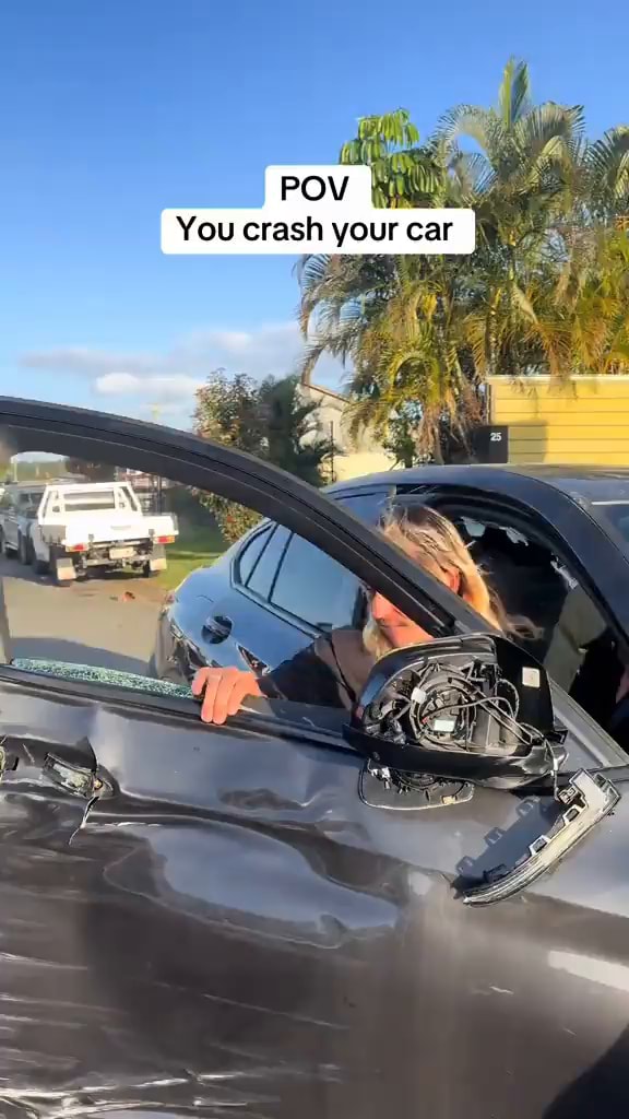 POW You crash your car - iFunny